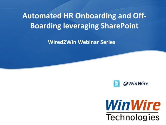 Automate Employee Onboarding & Off-boarding processes leveraging SharePoint | PDF