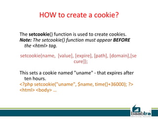 Sessions n cookies | PPT