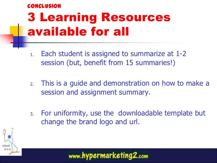 Session summary downloadable template 080511