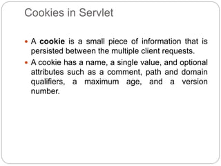 Session tracking in servlets | PPT