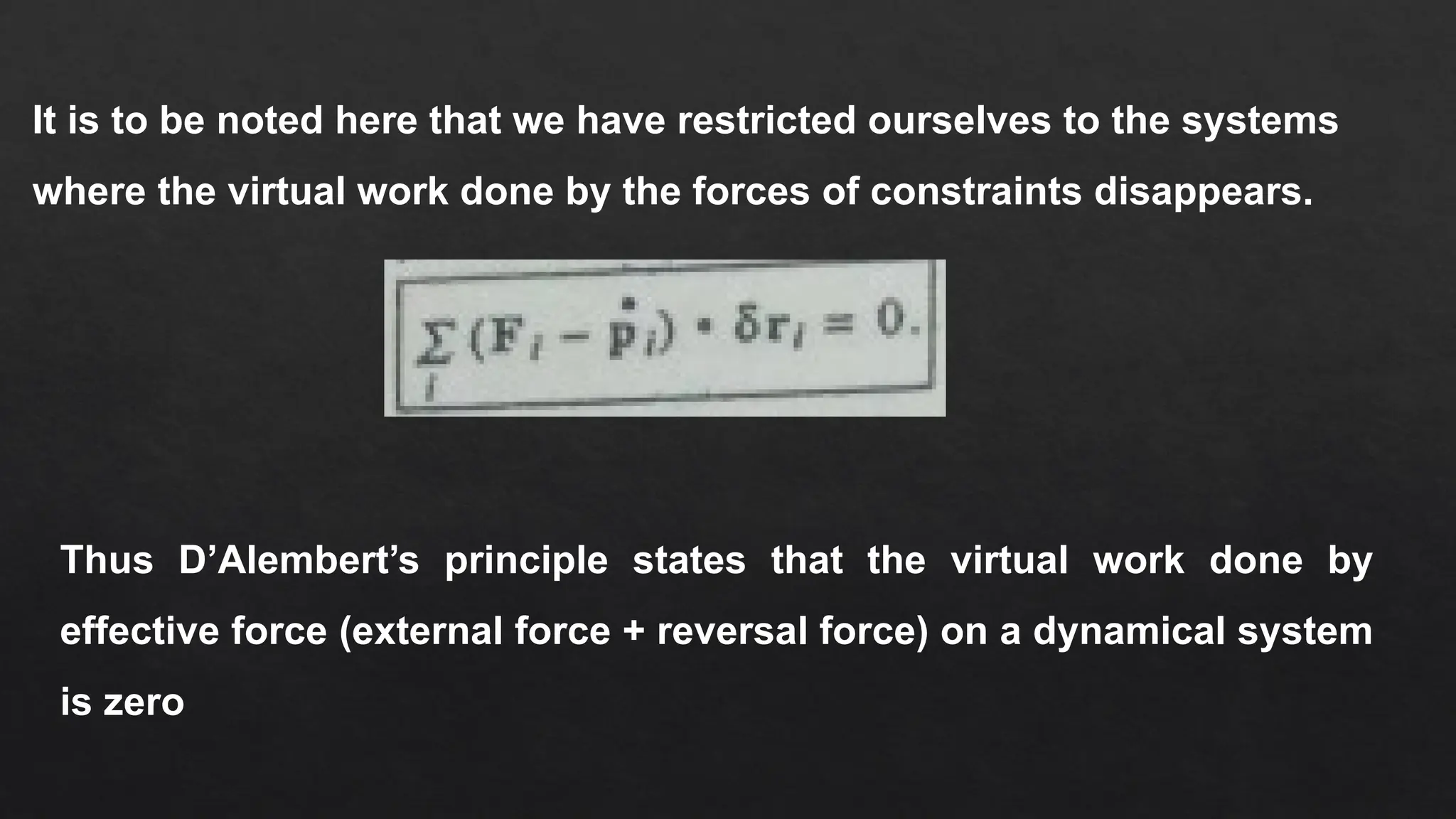 Lagrange's equation from D'Alembertz principle.pptx
