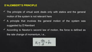 Lagrange's equation from D'Alembertz principle.pptx