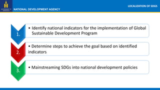 Integrated Approaches: Integration of SDGs into national development ...