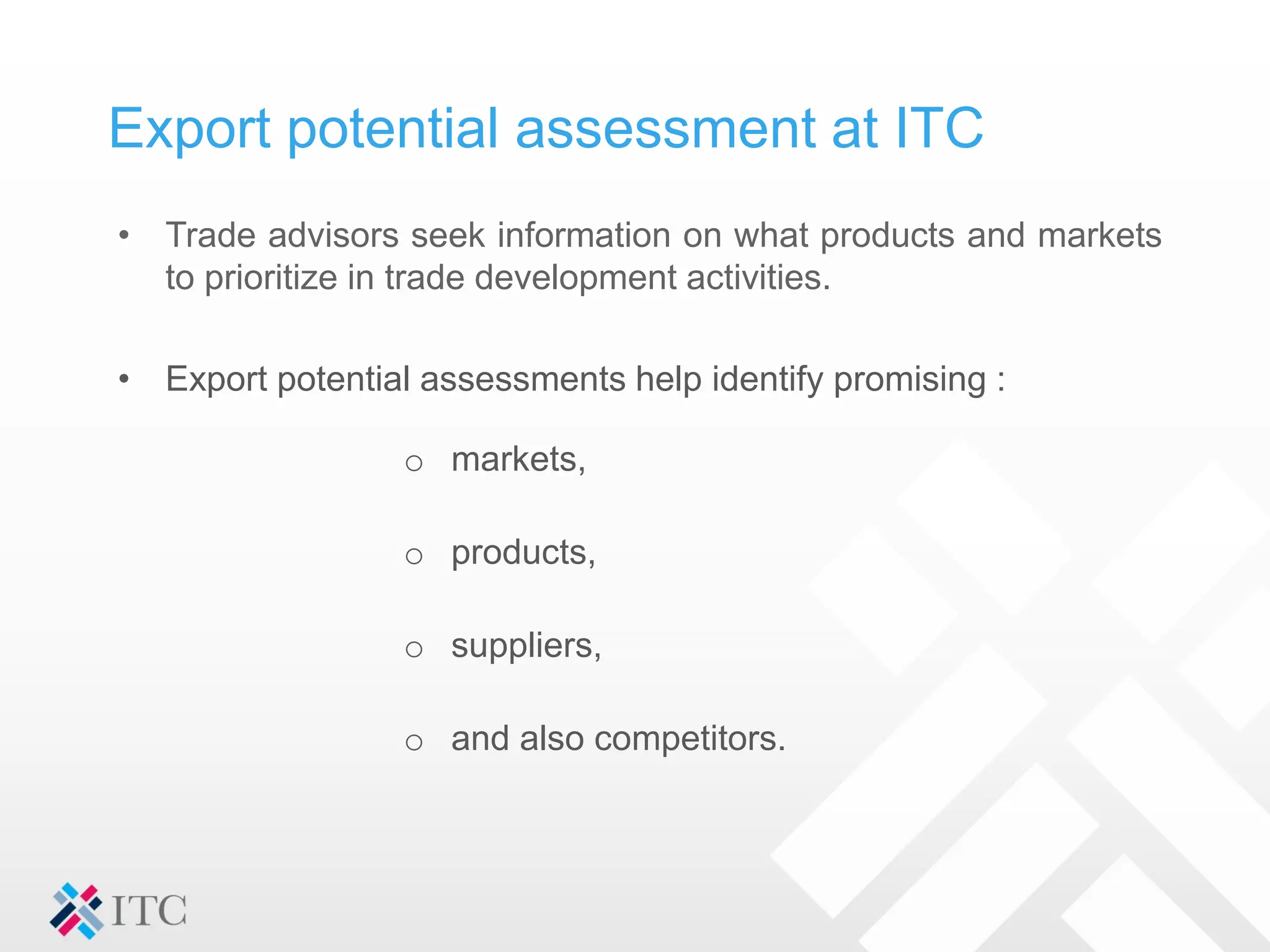 Trade Map provides - in the form of tables, graphs and maps | PDF