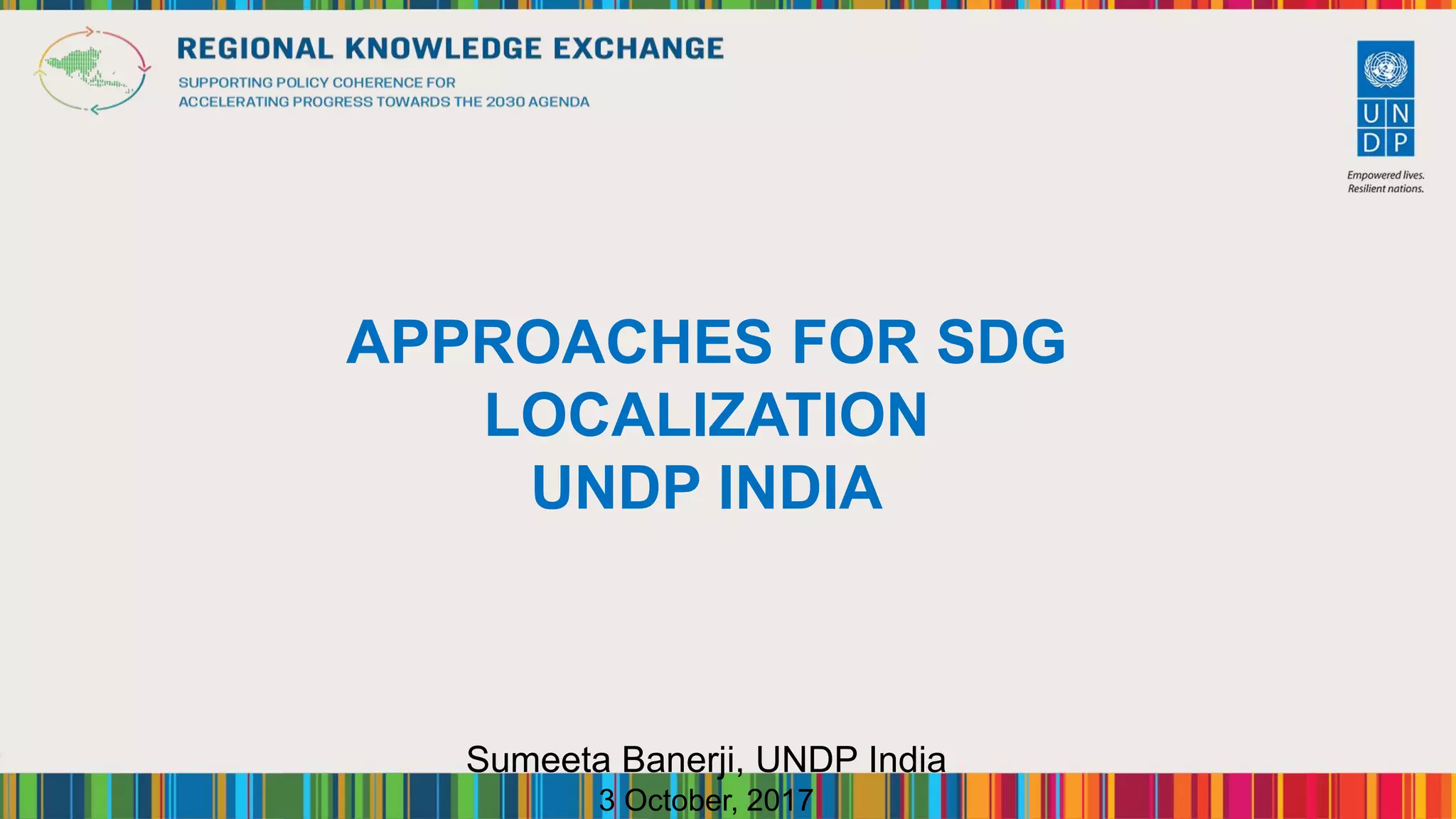Approaches for SDG Localization | PPTX