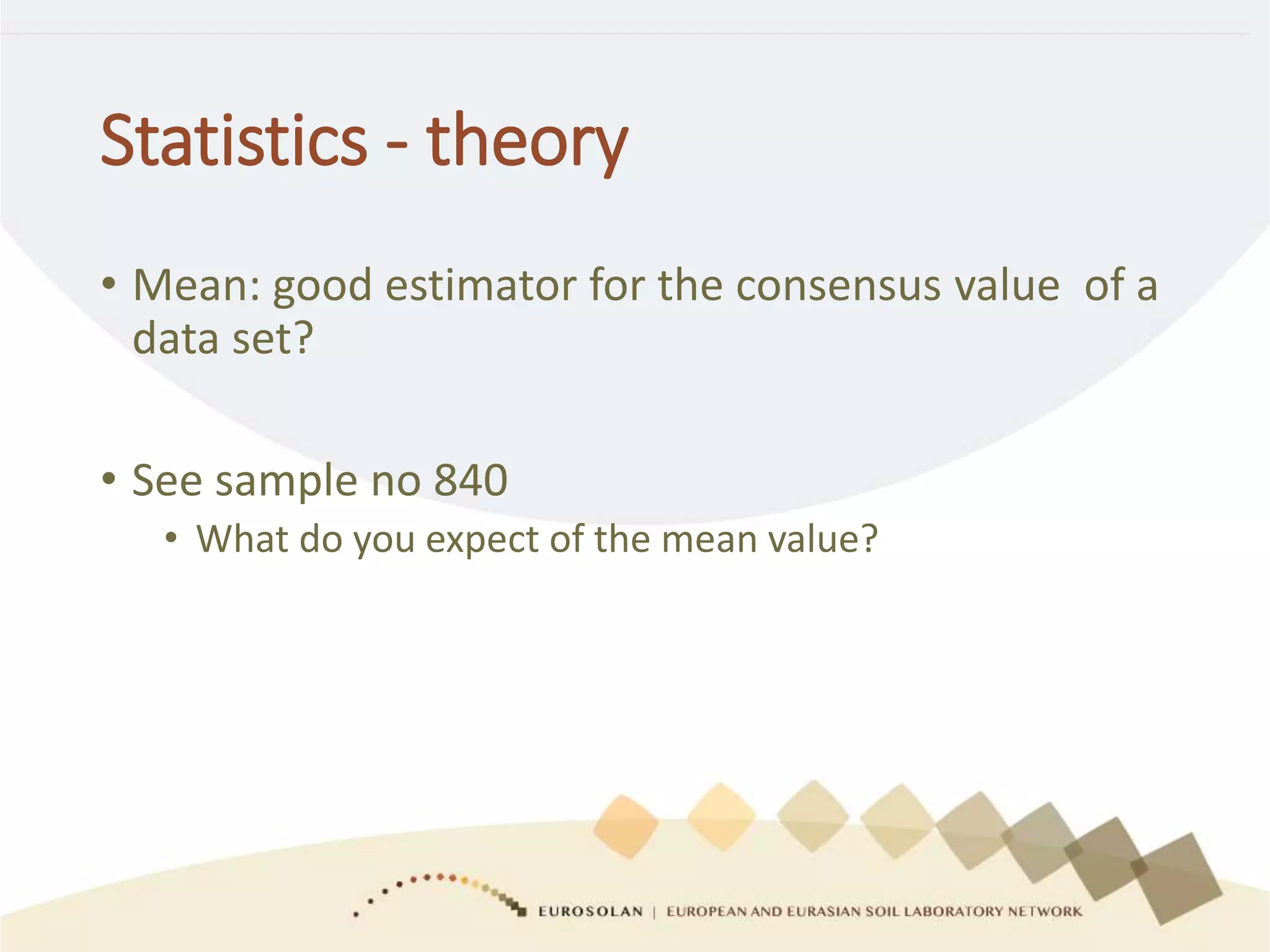 Practical exercise: results analysis with different statistical robust ...