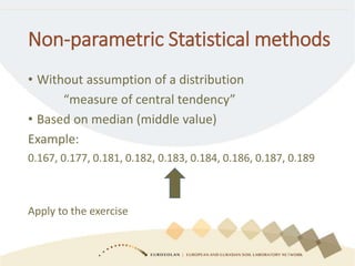 Practical exercise: results analysis with different statistical robust methods. | PPT
