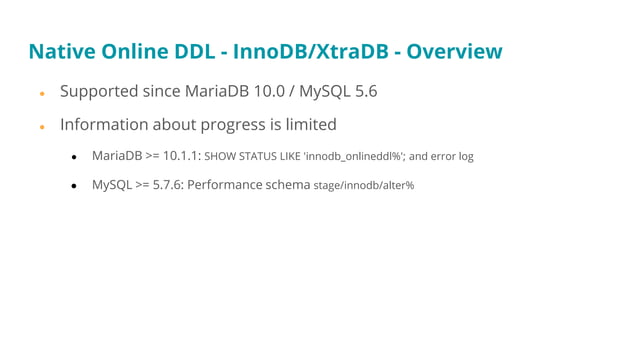 M|18 Battle of the Online Schema Change Methods | PPTX