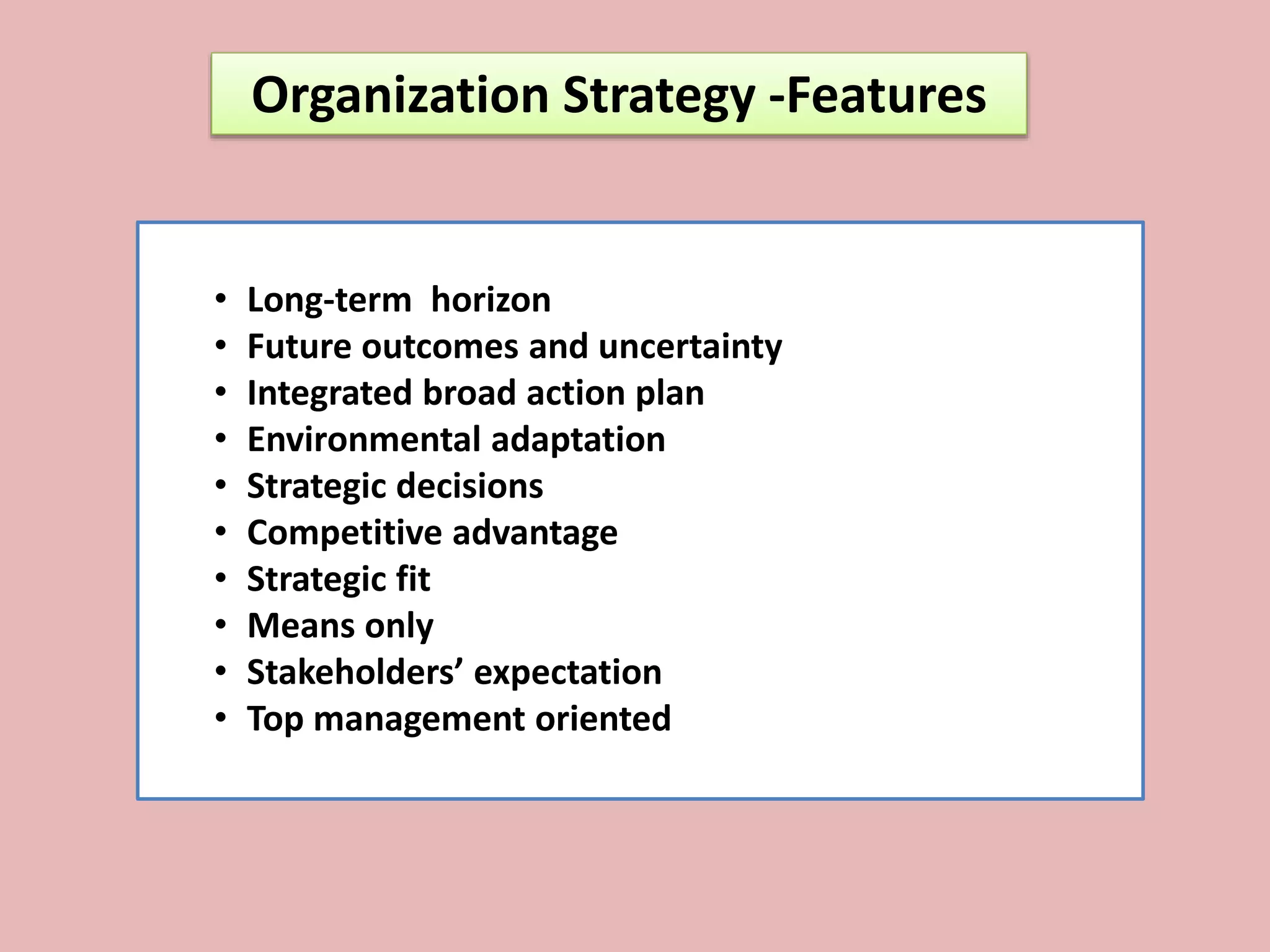 Organizational Strategy and Levels | PPT