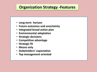 Organizational Strategy and Levels | PPTX