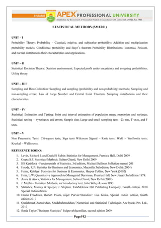 syllabus master of commerce(m.com) | PDF