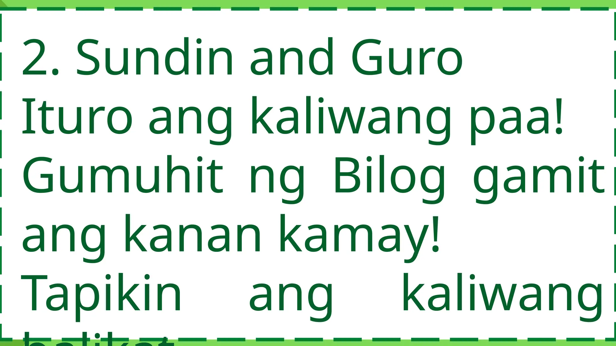 Kaliwa- Kanan Lesson (Left-Right Lesson) | PPTX