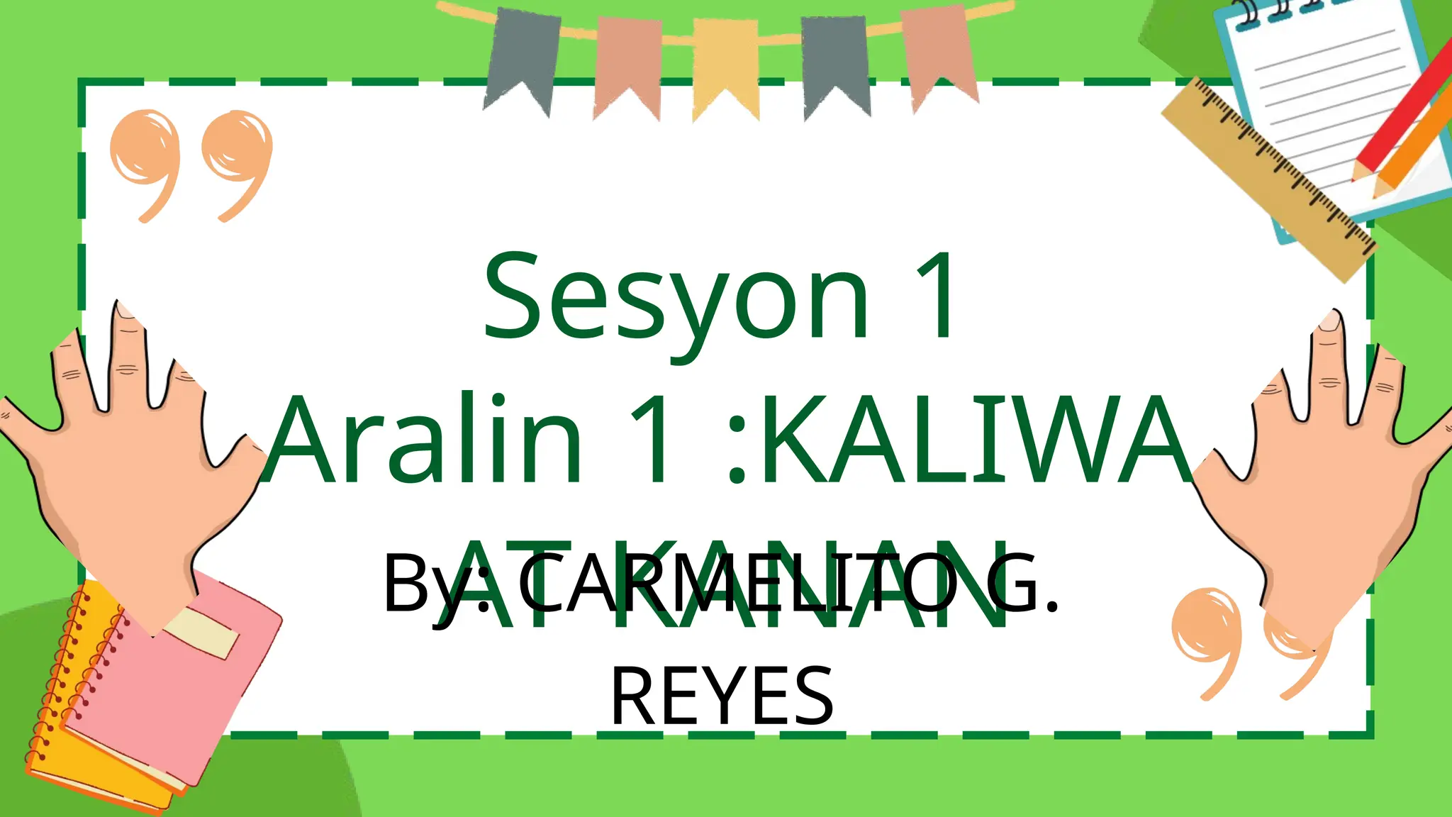 Kaliwa- Kanan Lesson (Left-Right Lesson) | PPTX