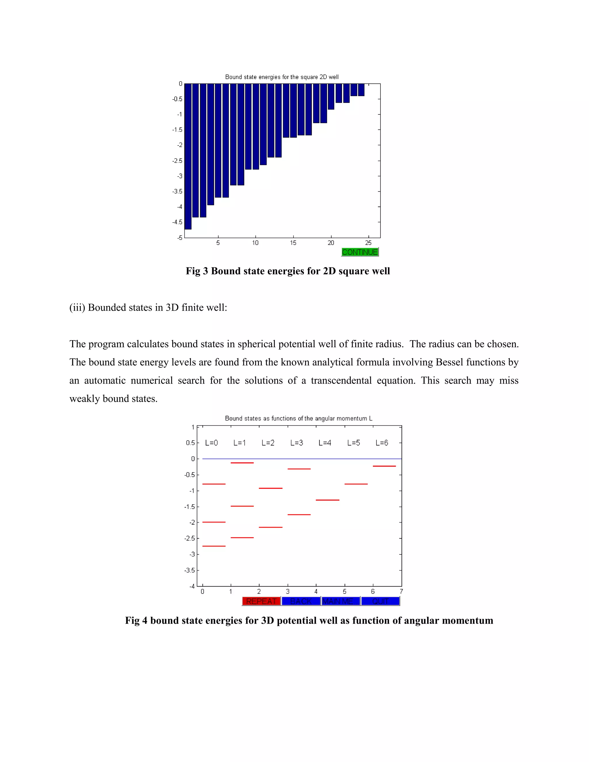 Bound states in 1d, 2d and 3d quantum wells | DOC