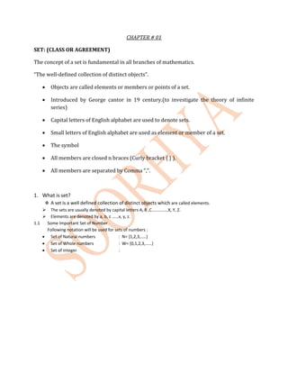 Set and Type of Set | PDF
