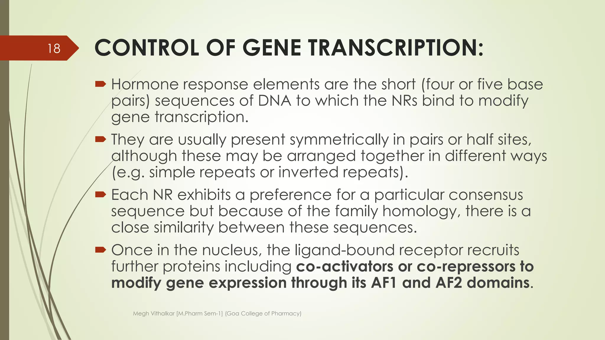 Receptors Regulating Gene Expression (Nuclear Receptors) | PDF