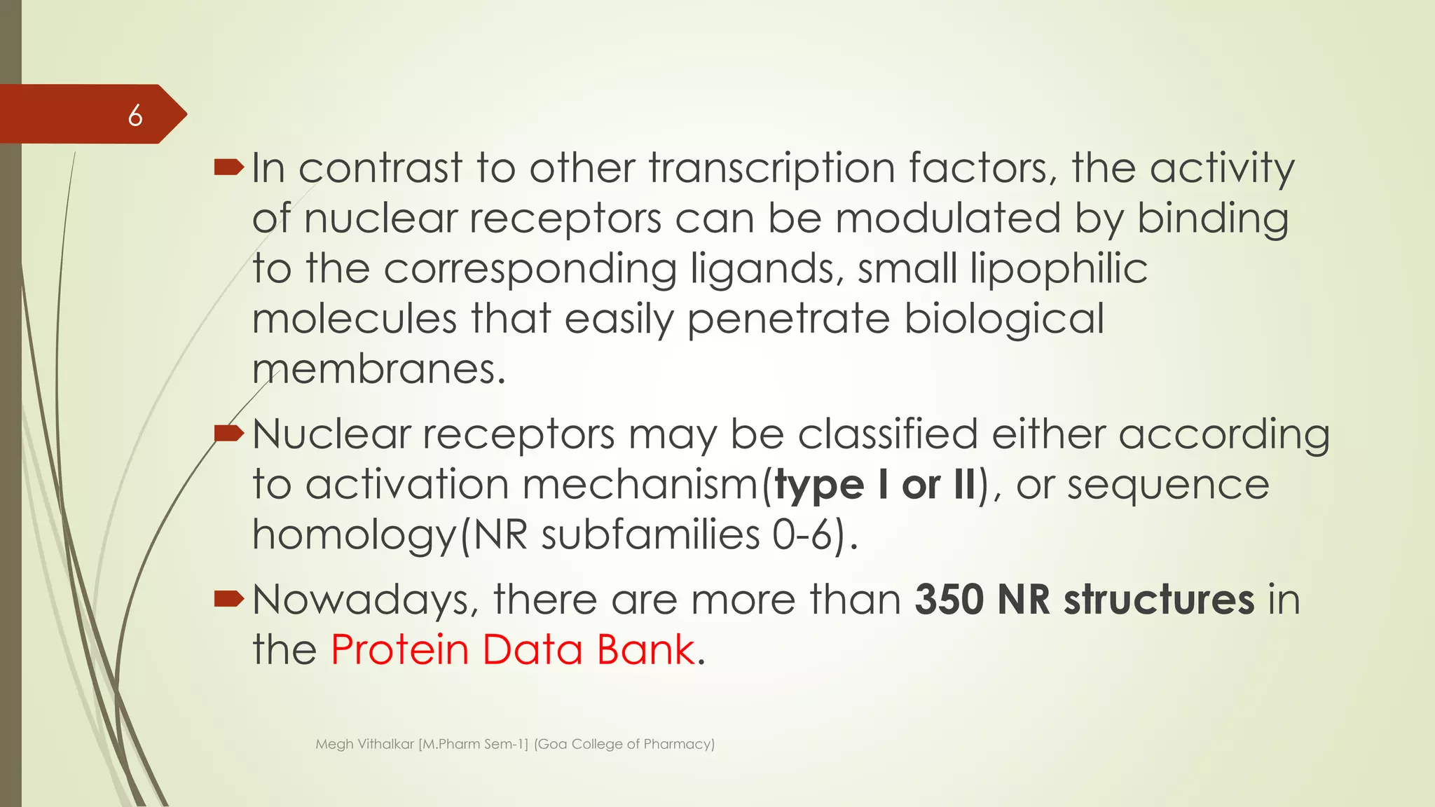 Receptors Regulating Gene Expression (Nuclear Receptors) | PDF