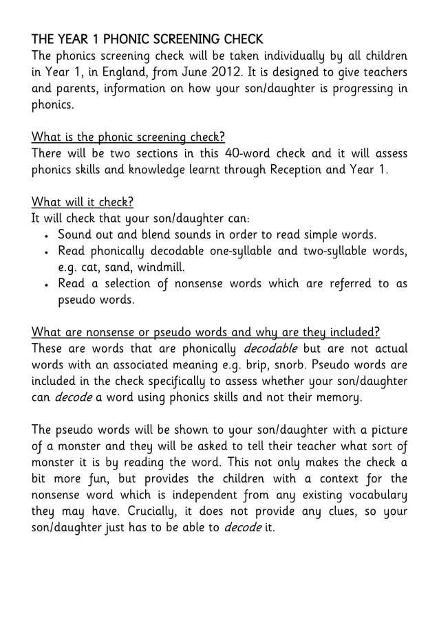 Set 2-3-phonic-booklet-for-parents-1 | PDF | Parenting | Family and ...