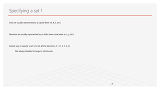 Explore the foundational concepts of sets in discrete mathematics | PPTX