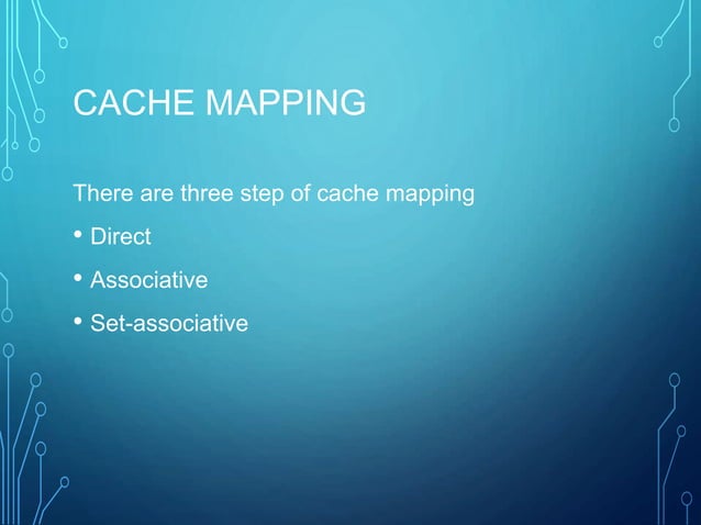 Set associative mapping | PPTX | Computing | Technology & Computing