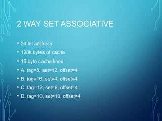 Set associative mapping | PPTX