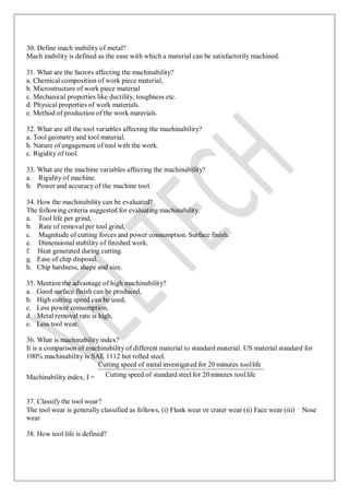 Manufacturing Technology-II | PDF