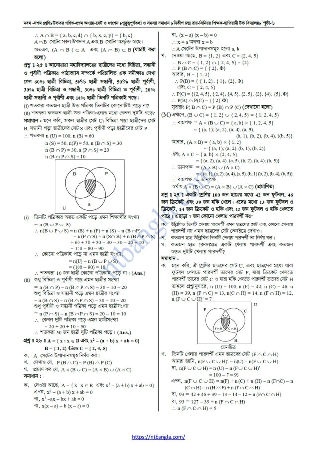 Set o-function-higher-math-ninth-tenth-grade-first-chapter-notes | PDF