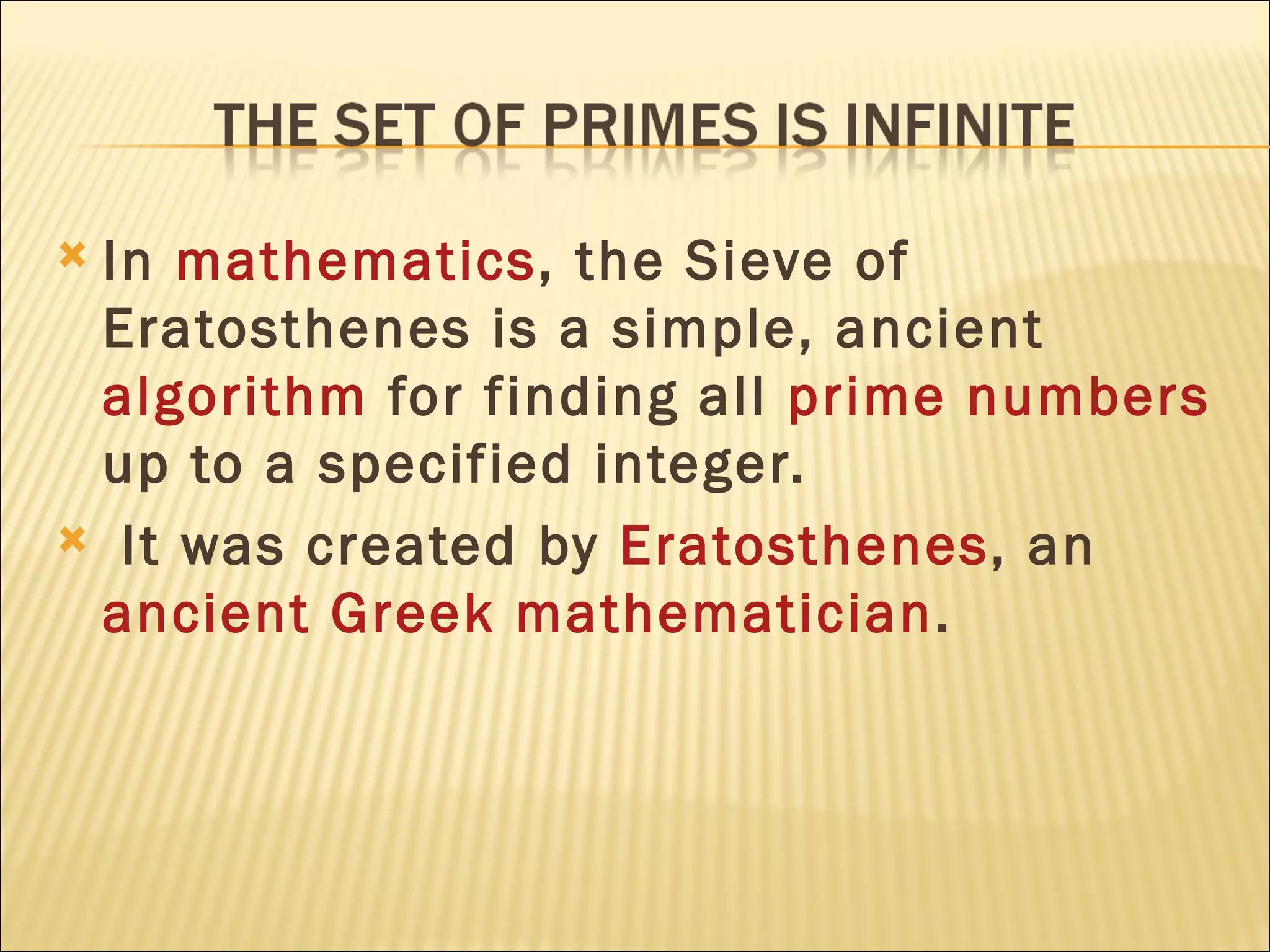 Set Of Primes Is Infinite - Number Theory | PPT