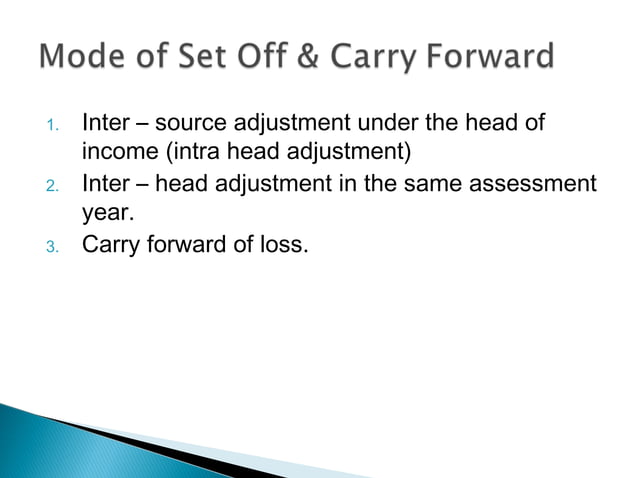 Set off-and-carry-forward-of-losses-bose | PPT | Business Accounting ...