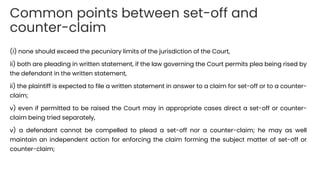 Set-off and Counter Claim in civil procedure code.pdf