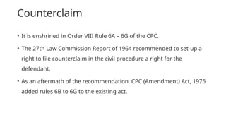 Set-off and Counter Claim in written statement.pptx