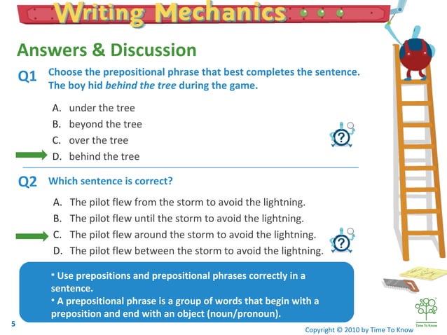 Set 11 prepositions and prepositional phrases | PPT