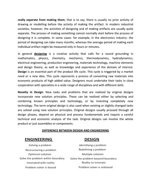 Philosophy and Introduction of Engineering Design | PDF | Technology & Computing