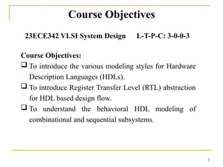 VLSI System Design with Verilog Hardware Description Language | PPTX
