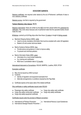 Set 1 certificates and survey | DOC
