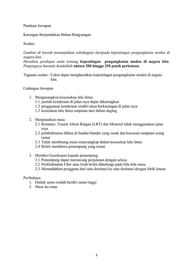 Set 1 modul bm kertas 1 cemerlang | PDF