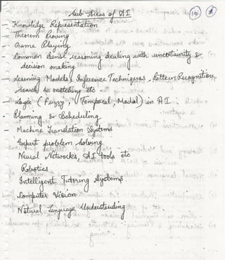 Artificial Intelligence Notes- Set2 | PDF