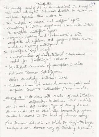 Artificial Intelligence Notes- Set2 | PDF