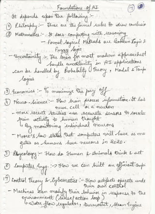 Artificial Intelligence Notes- Set2 | PDF