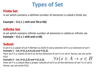 Basic structures of SETS in Discrete Mathematics. | PPT