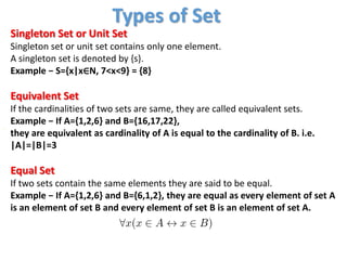Basic structures of SETS in Discrete Mathematics. | PPT