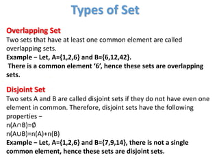 Basic structures of SETS in Discrete Mathematics. | PPT