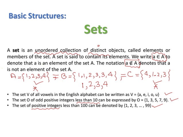 Basic structures of SETS in Discrete Mathematics. | PPT Basic structures of SETS in Discrete Mathematics. | PPT