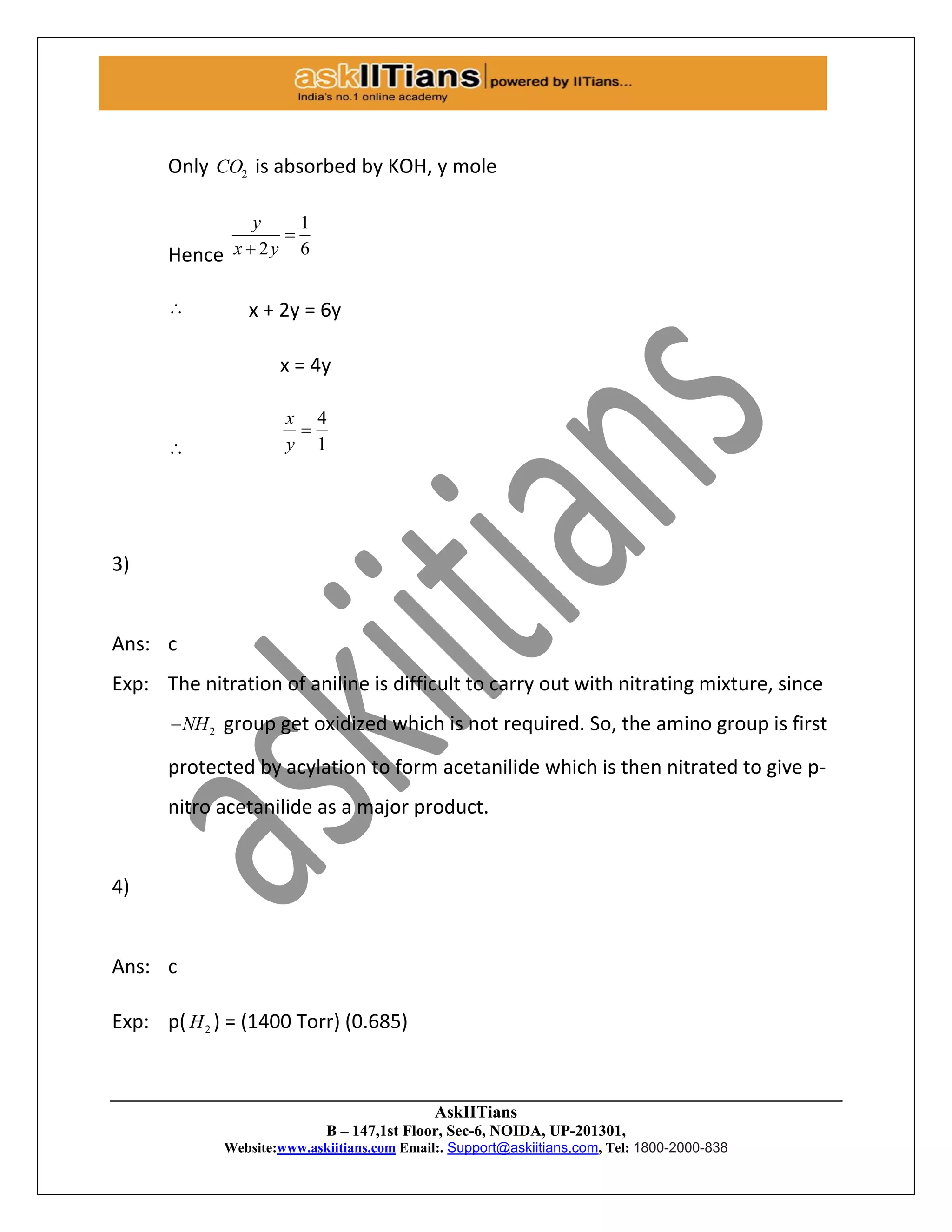 IIT JEE Main Sample Paper Set2_Answer | PDF
