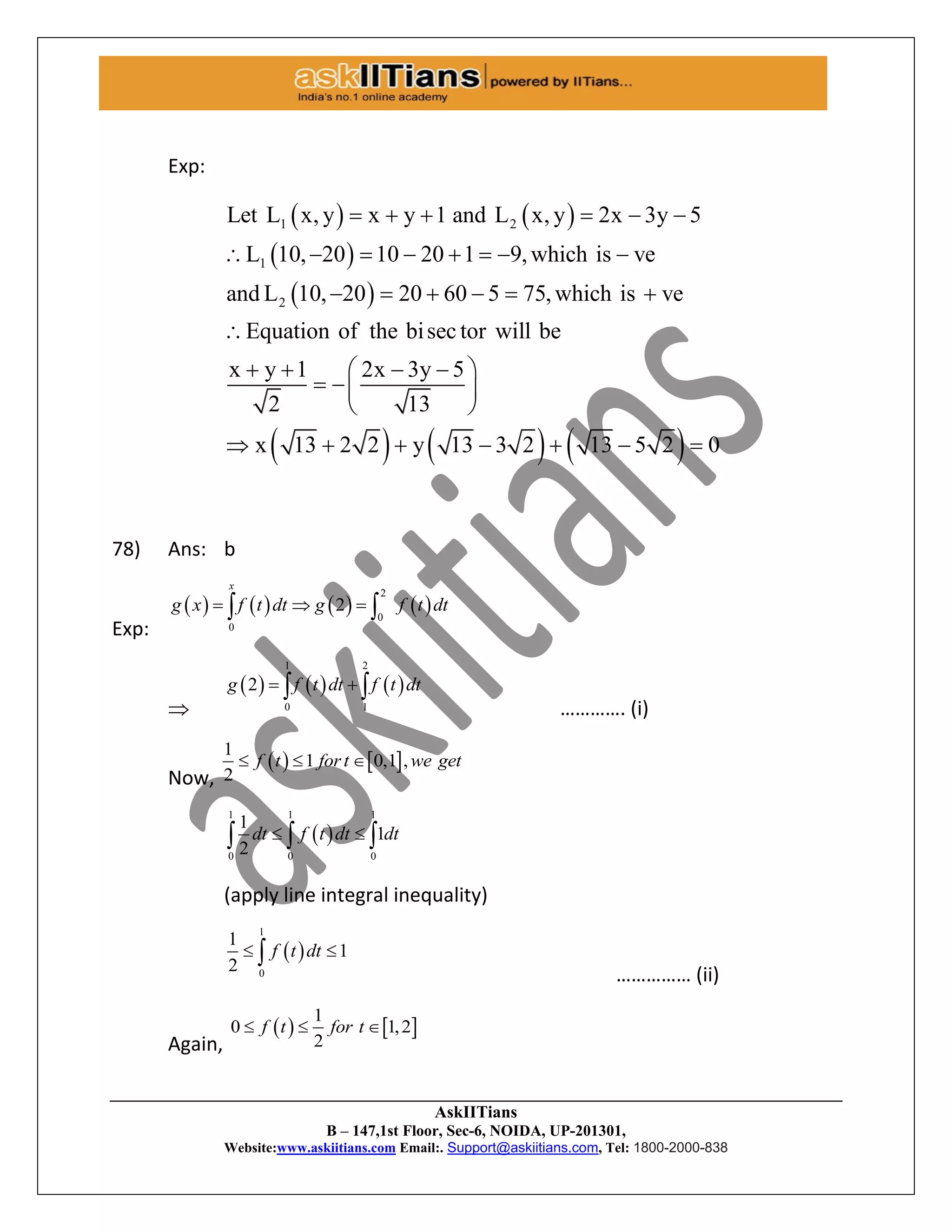 IIT JEE Main Sample Paper Set2_Answer | PDF