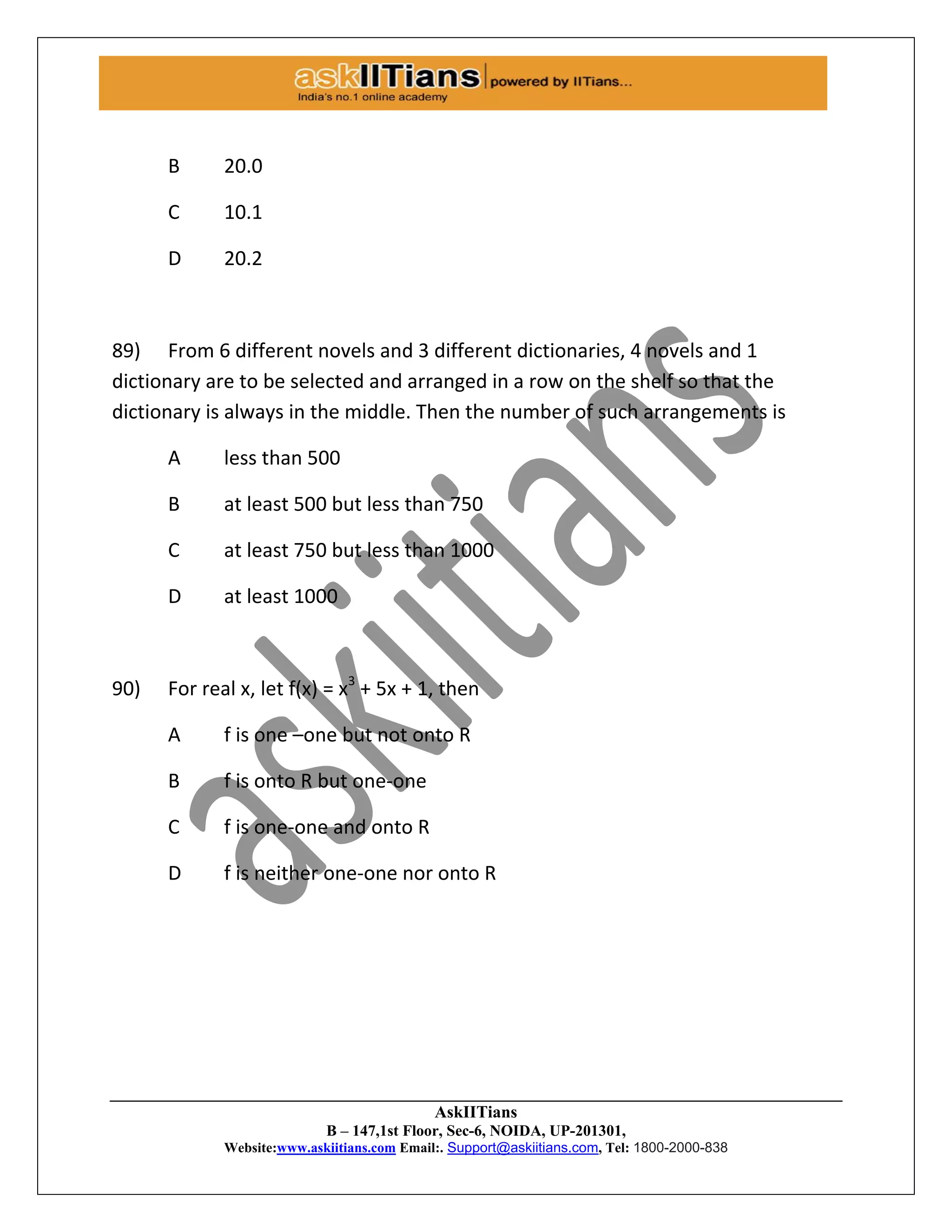 IIT JEE Main Sample Paper Set2 Questions | PDF