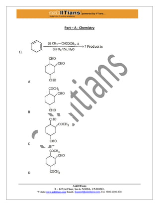 IIT JEE Main Sample Paper Set2 Questions | PDF