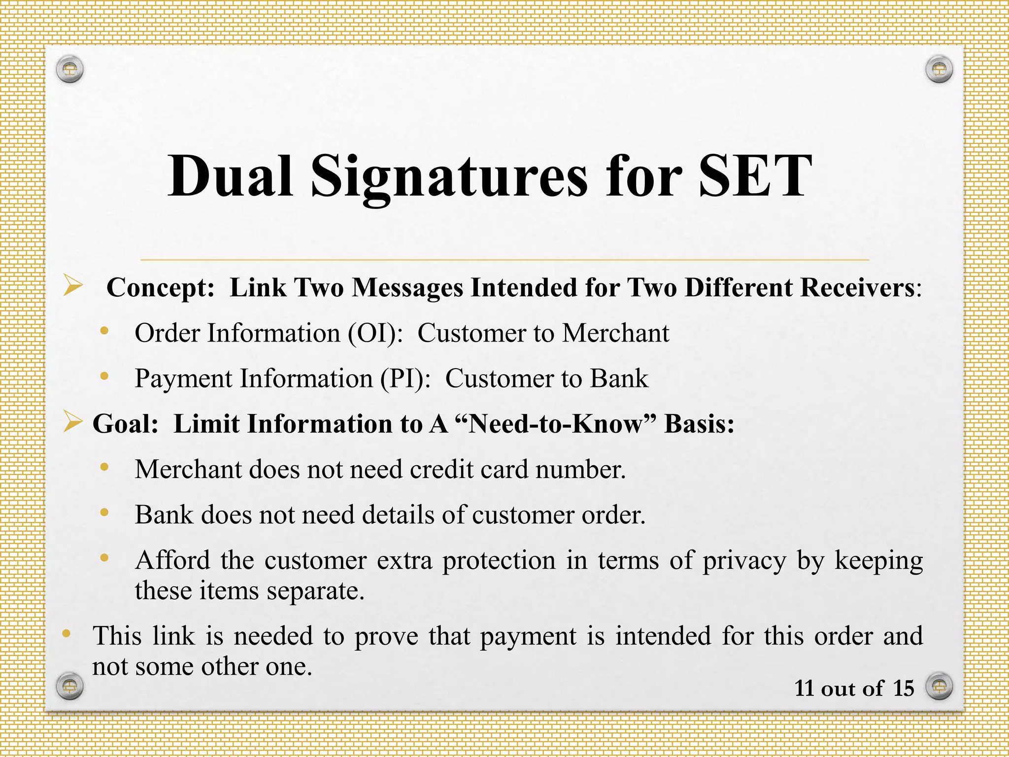 Secure Electronic Transaction | PPTX