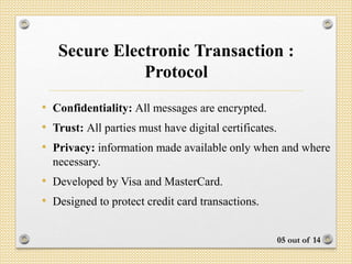 Secure Electronic Transaction | PPTX