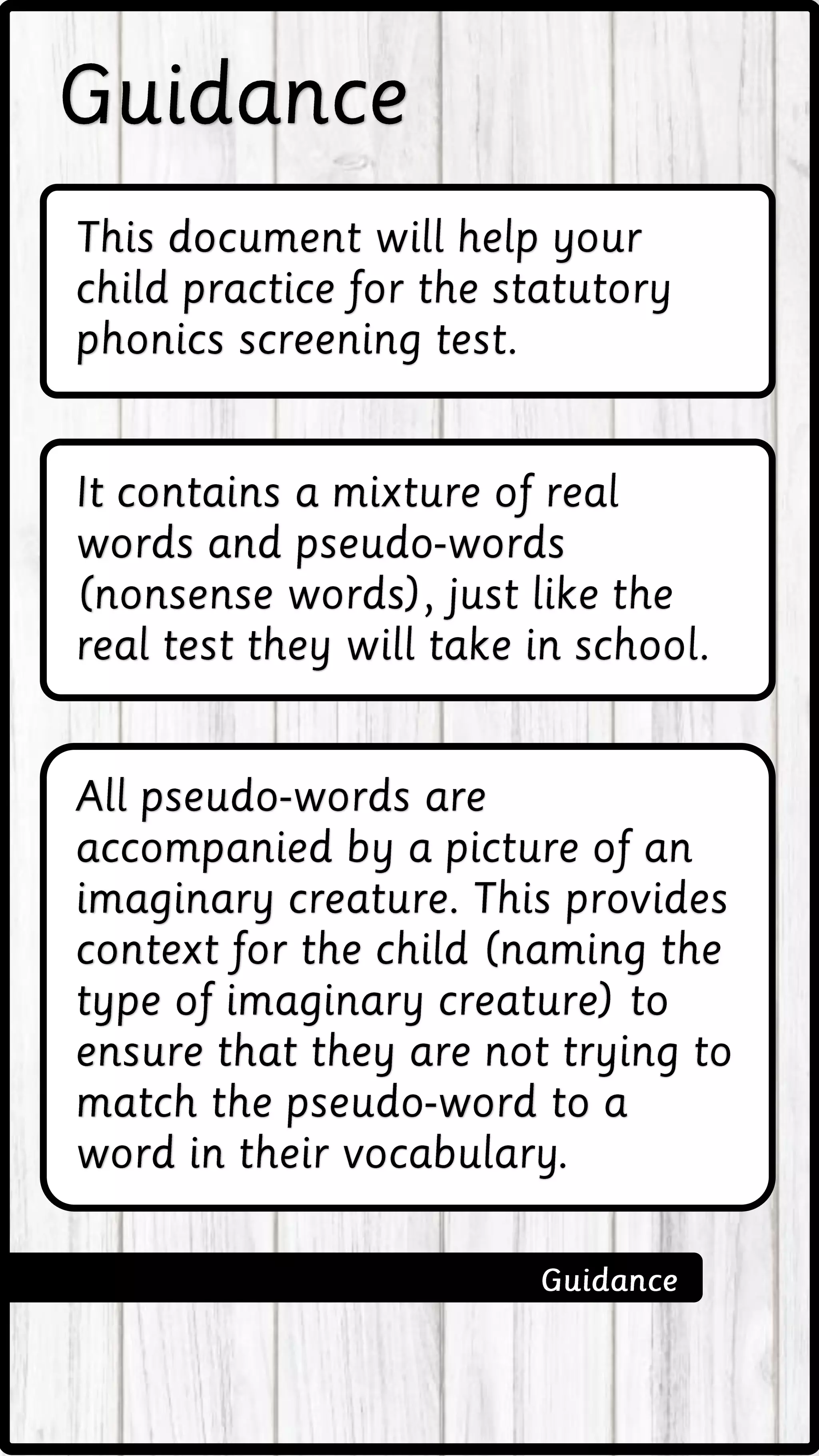 Phonics Screening Set 4 EXAMPLE | PDF